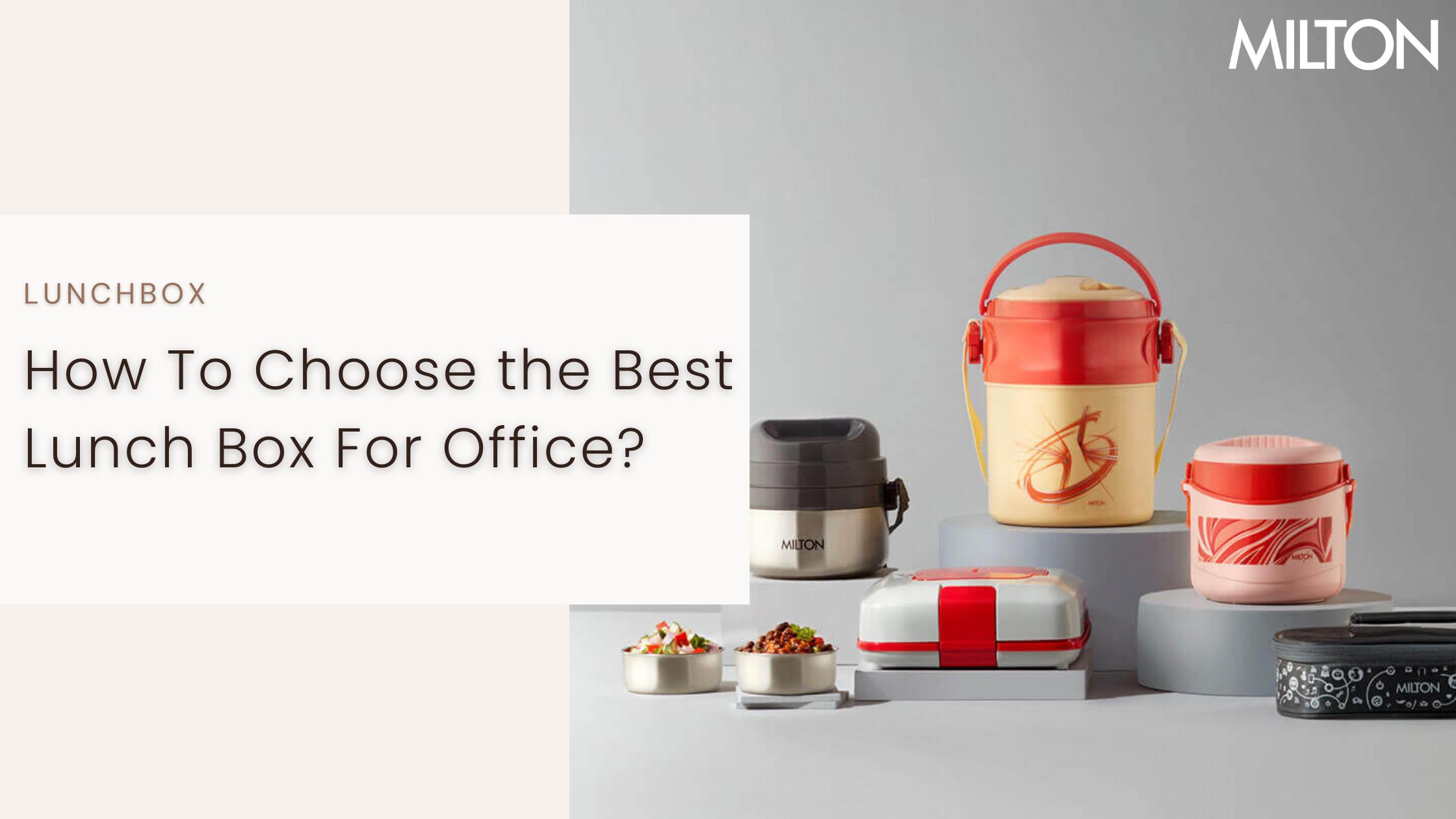 Simple Guide For Buying Best Lunch Box for Office | Milton