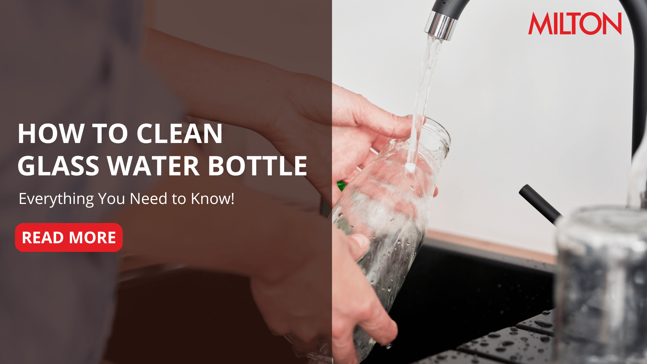 3 Easy Ways to Clean Glass Water Bottle| Milton