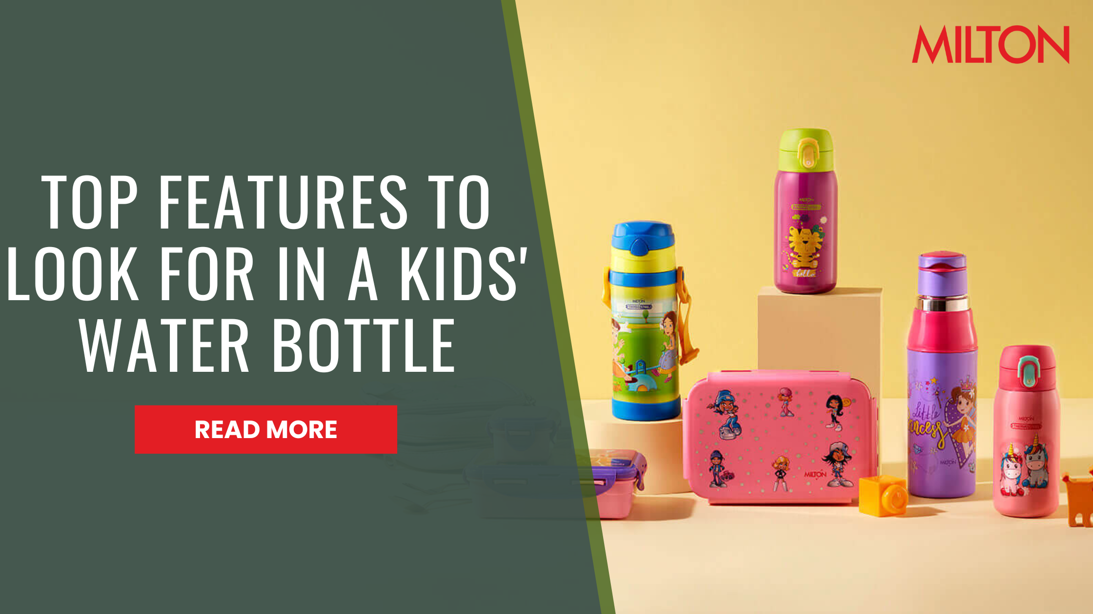 Key Features to Consider When Choosing Water Bottle for Kids | Milton