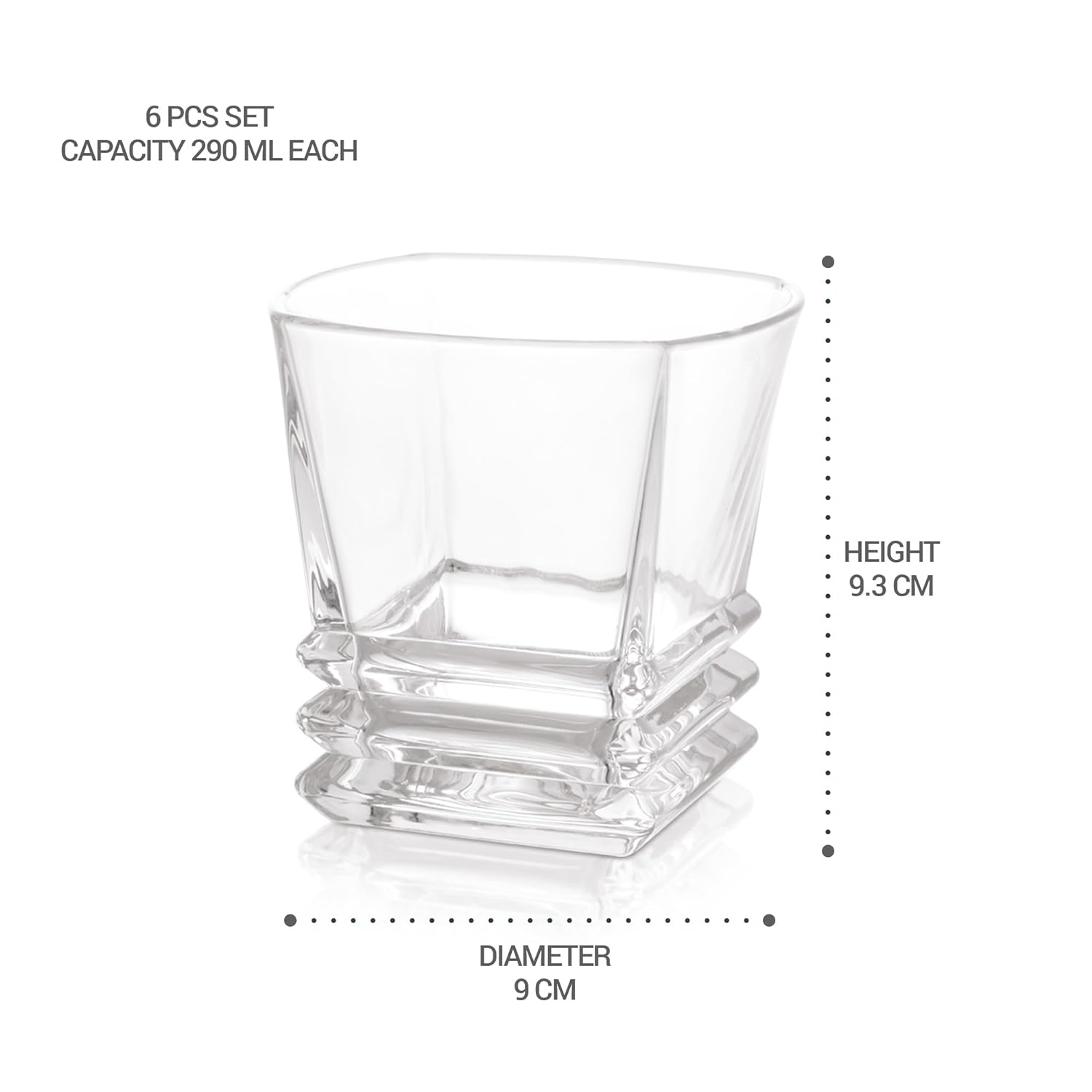 Buy Treo Quadra Glass Tumbler Online at Best Price | Milton