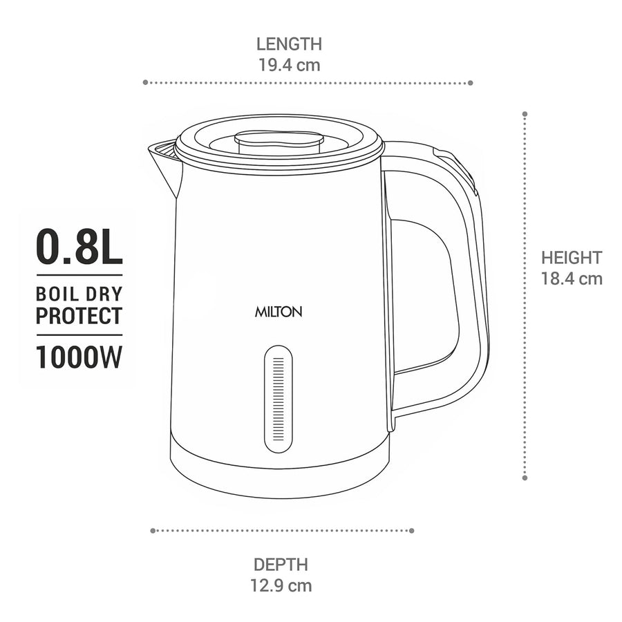 Buy Companion Double Wall Electric Kettle Online @ Best Price | Milton