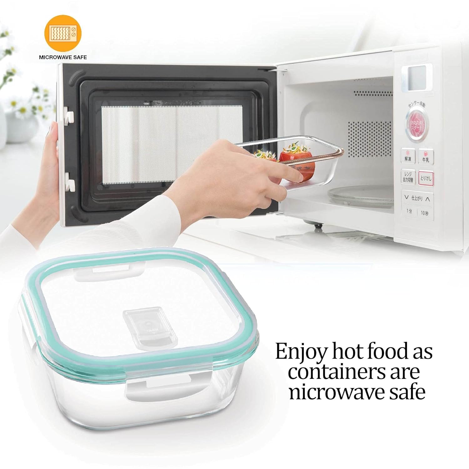 Buy Treo Clip Fresh Square Glass Container Online | Milton