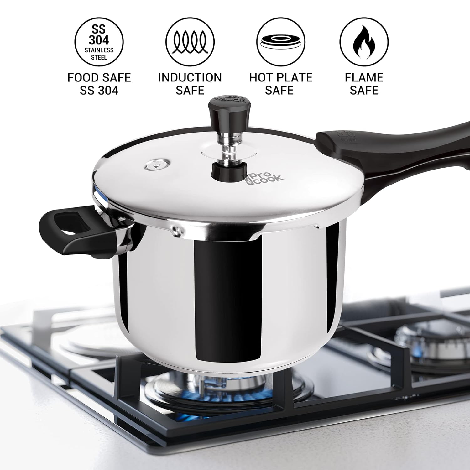 Buy Triply Stainless Steel Pressure Cooker Outer Lid Online - Milton
