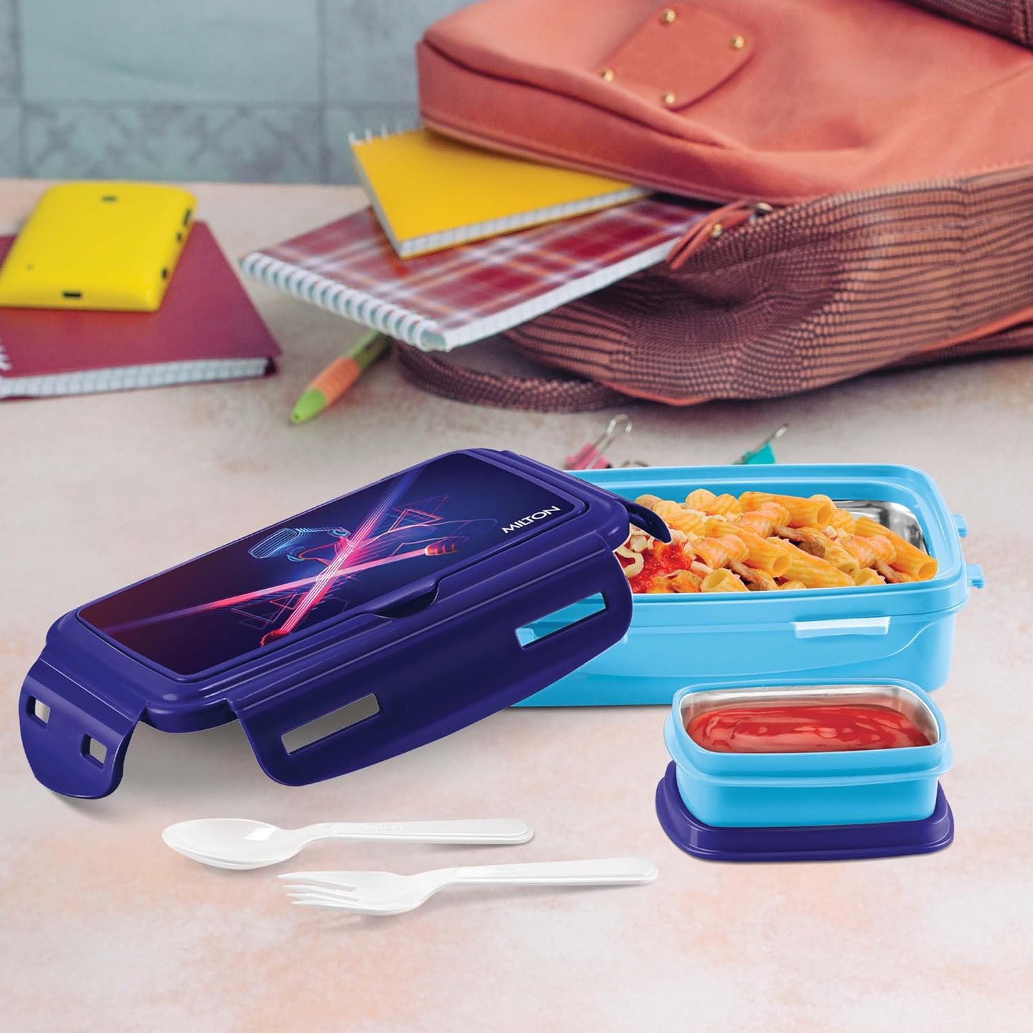 Buy Flavour Inner Stainless Steel Tiffin Box Online at Best Price | Milton