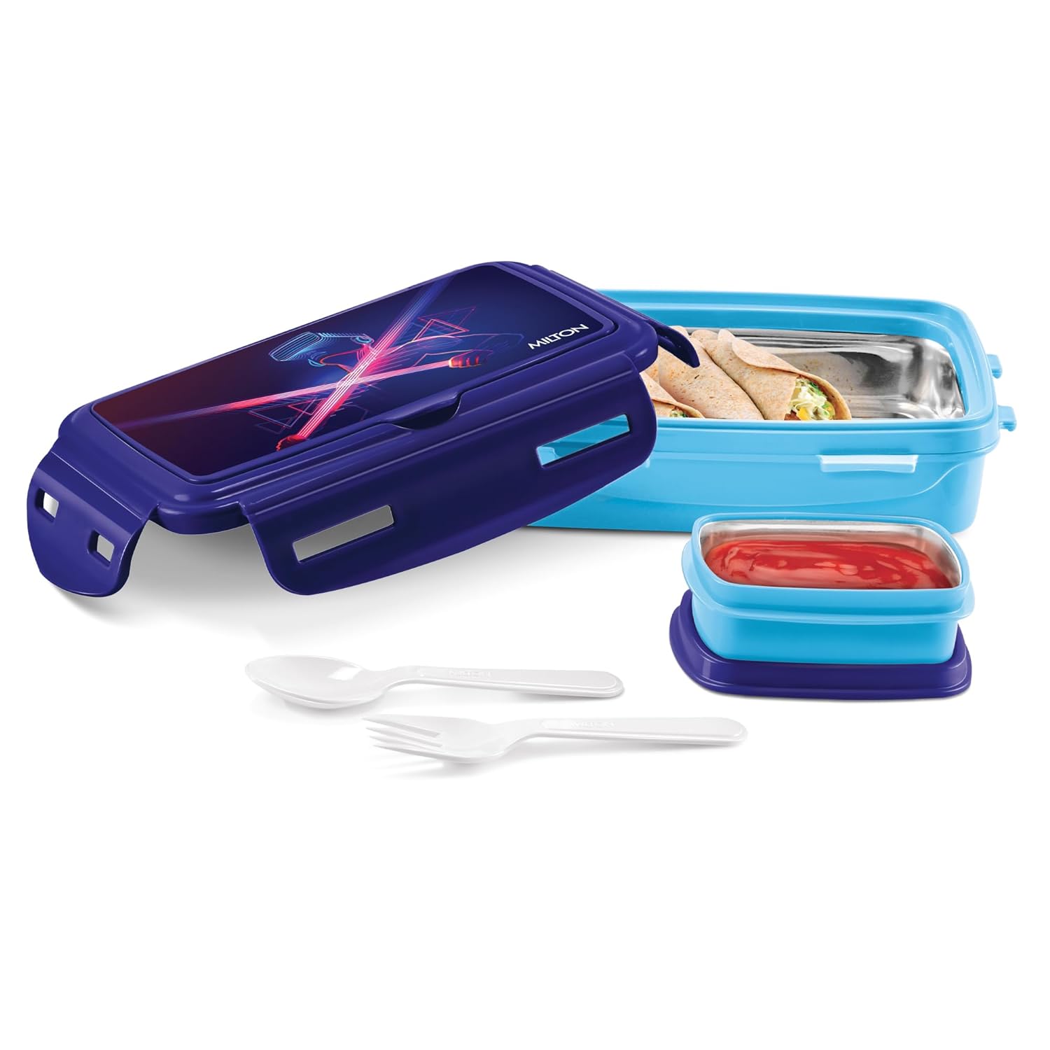 Buy Flavour Inner Stainless Steel Tiffin Box Online at Best Price | Milton