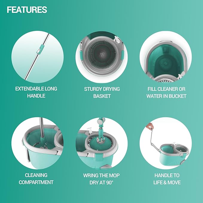 Buy Spotzero Royale Spin Mop Online at Best Price | Milton