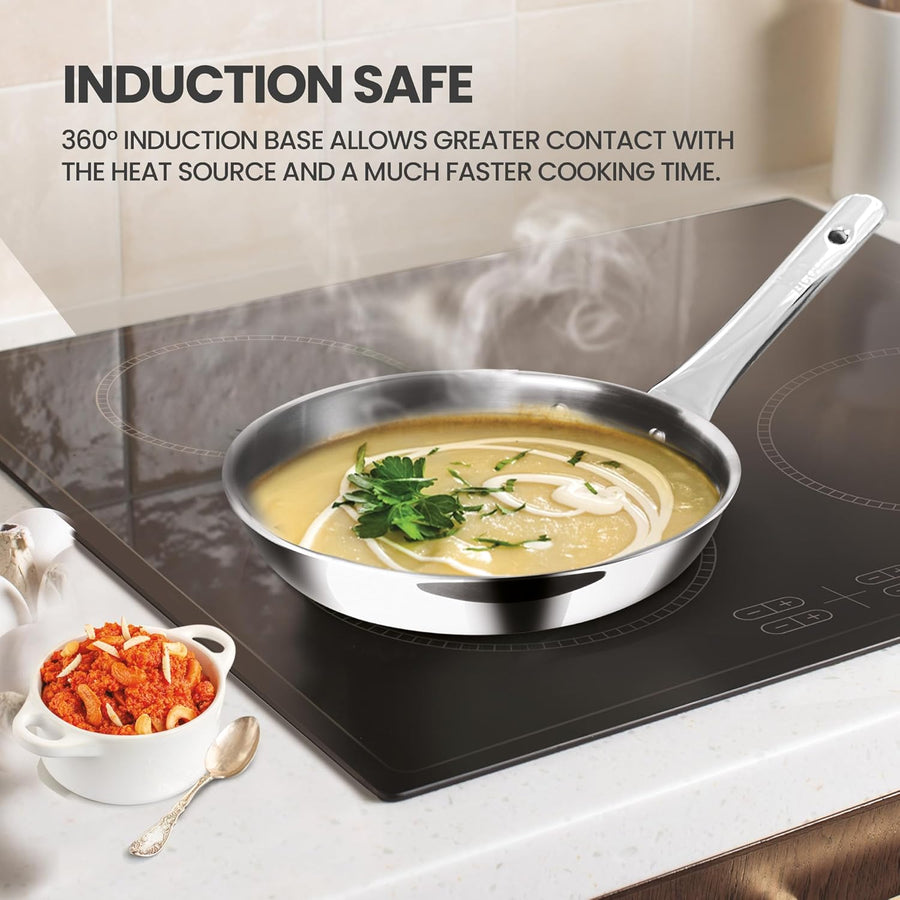 Triply Stainless Steel 4 Pc Induction Cookware Set (Procook By Milton)