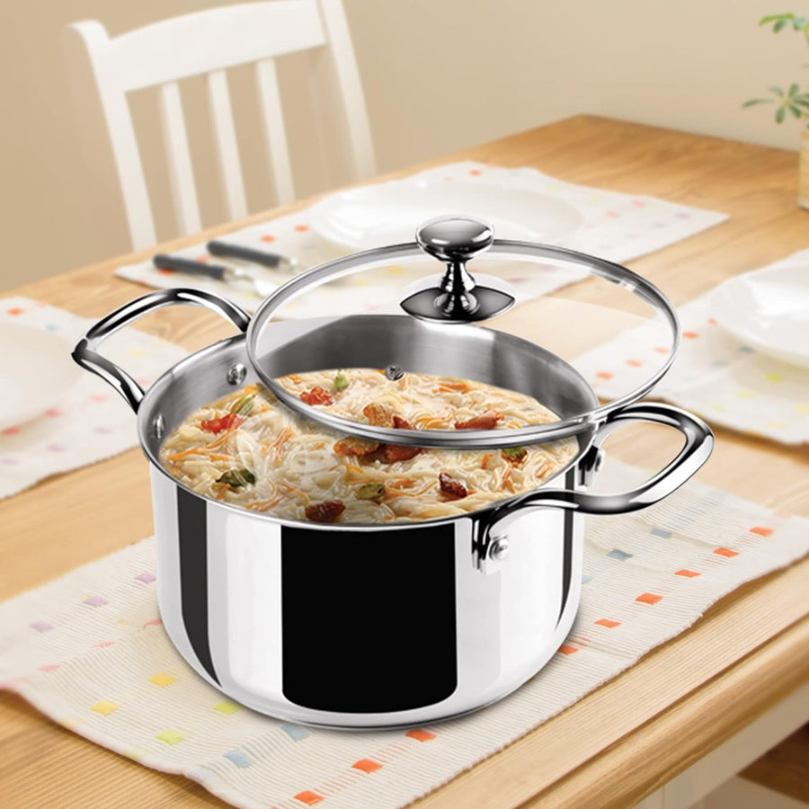 Buy Tri Ply Stainless Steel Casserole with Lid - Milton ProCook