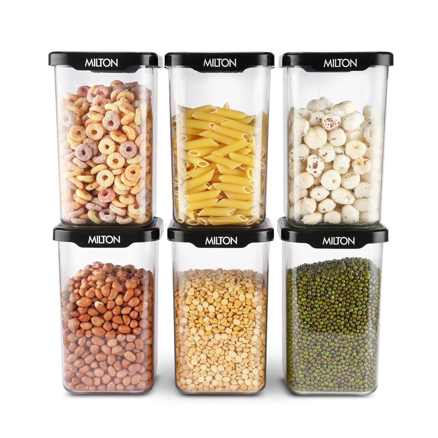 Buy Square Containers for Kitchen Storage - Set of 6 Online | Milton