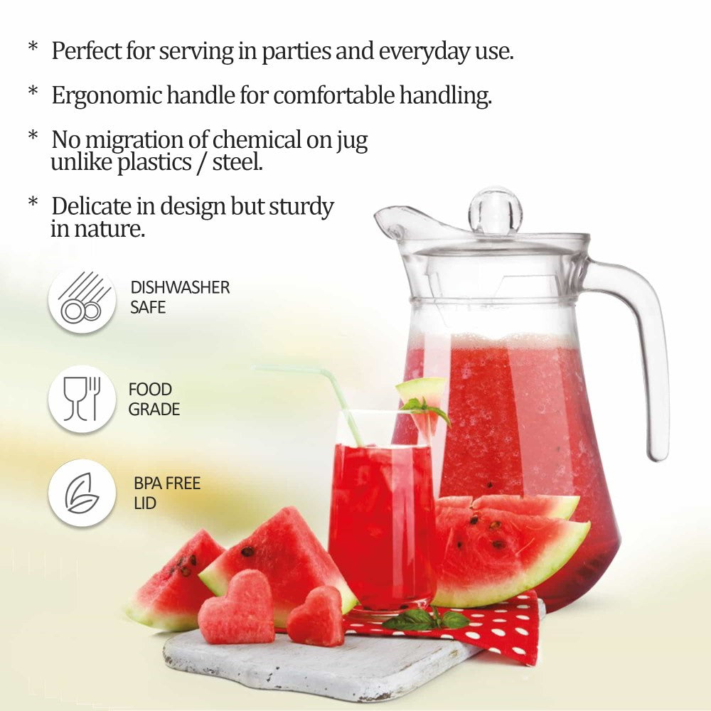 Buy Treo Conical Fresh Glass Jug Online at Best Price | Milton