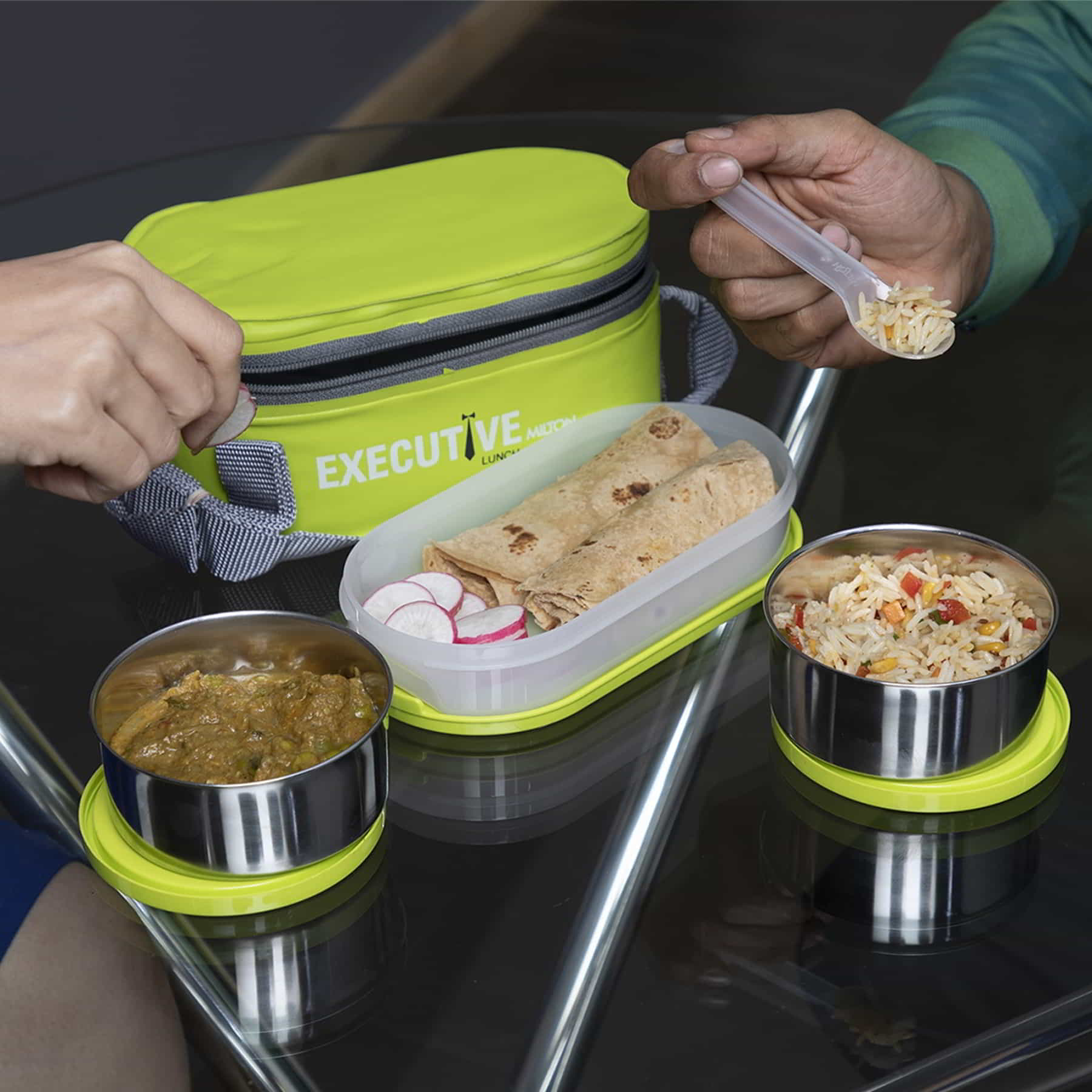 Buy Executive Lunch box, 3 Containers Online - Milton