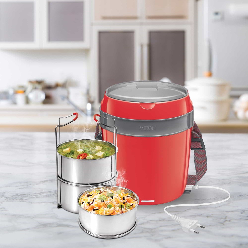 Buy Futron Electric Tiffin Box, 3PCS, 4PCS Tiered Containers - Milton