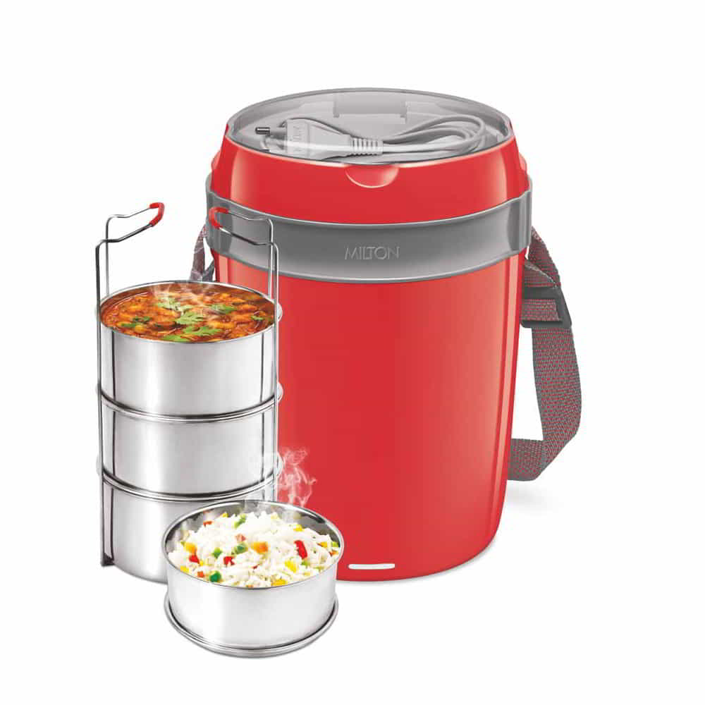 Buy Futron Electric Tiffin Box, 3PCS, 4PCS Tiered Containers - Milton