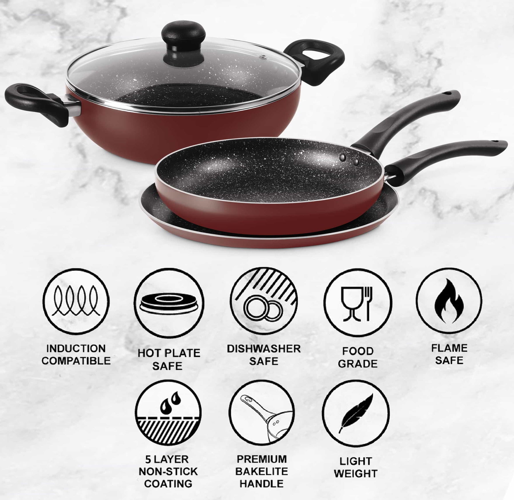 Buy My Kitchen Set Granito Induction Online at Best Price | Milton ProCook
