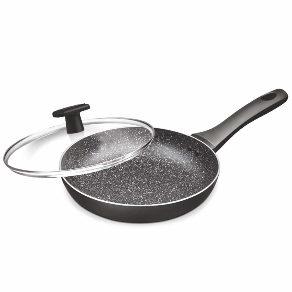 Buy Non Stick Granito Induction 22CM, 26CM Fry Pan with Lid - Milton ...