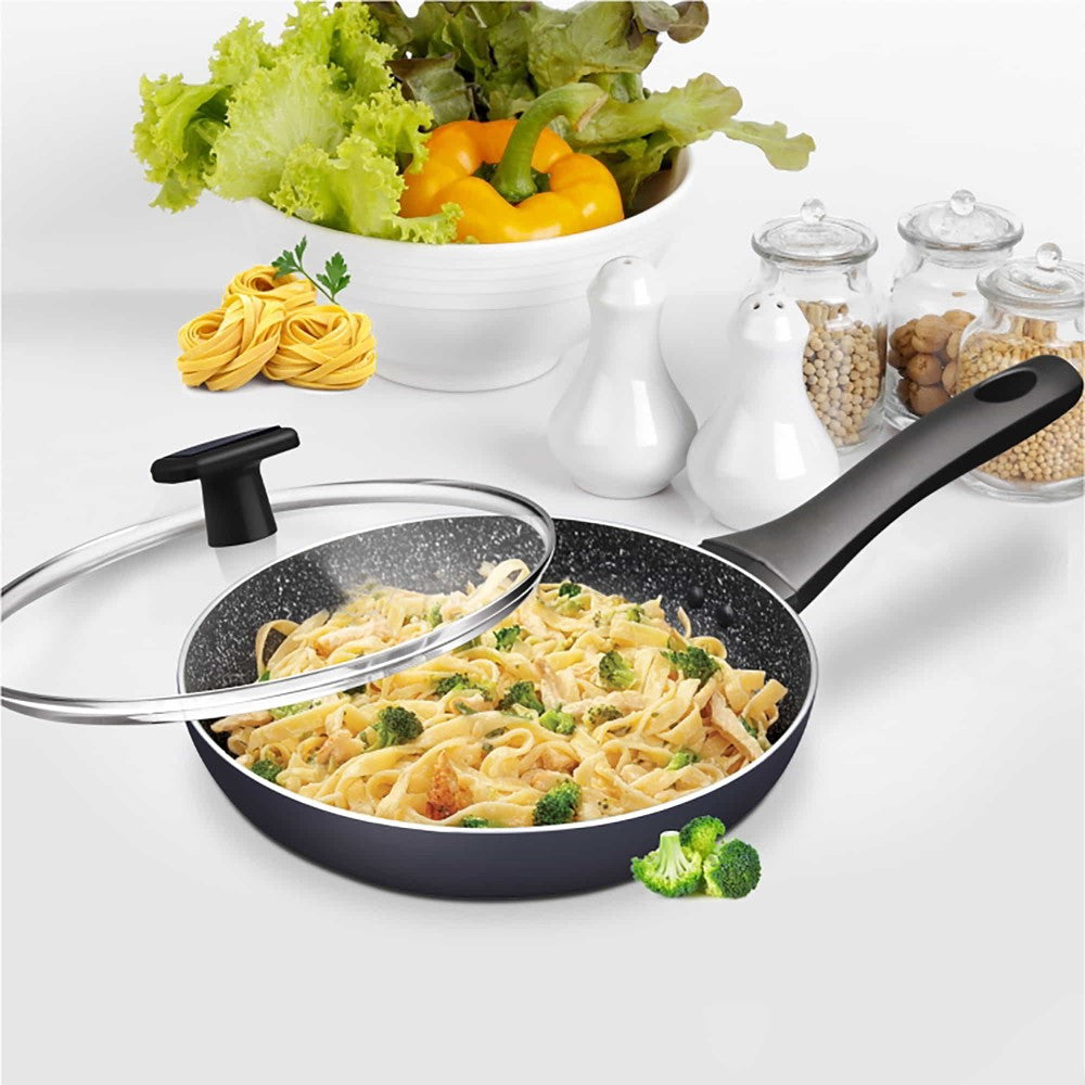 Buy Non Stick Granito Induction 22CM, 26CM Fry Pan with Lid - Milton ...