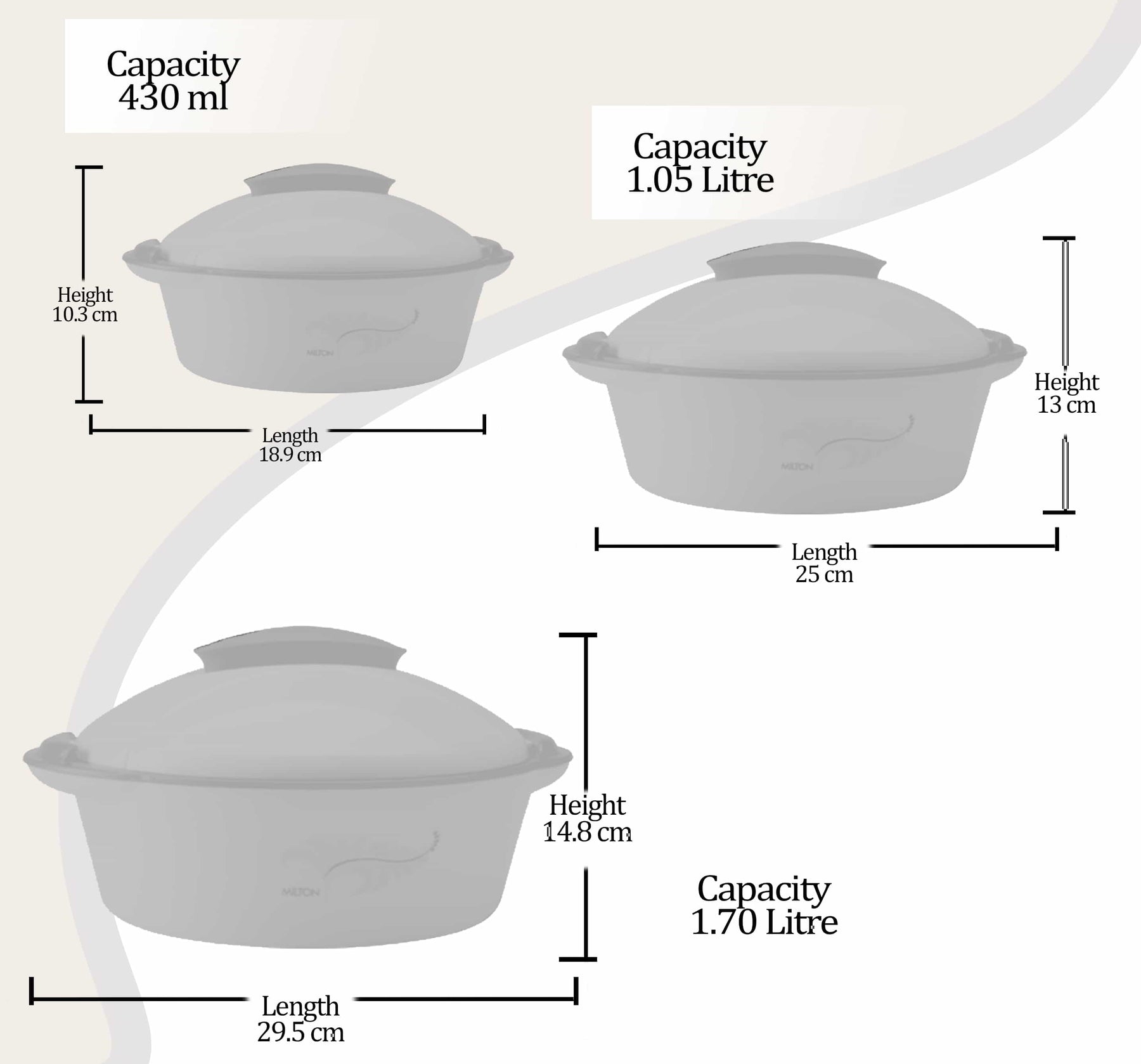Buy Crisp Deluxe Stainless Steel Casserole 3PCS Set - Miton – Milton
