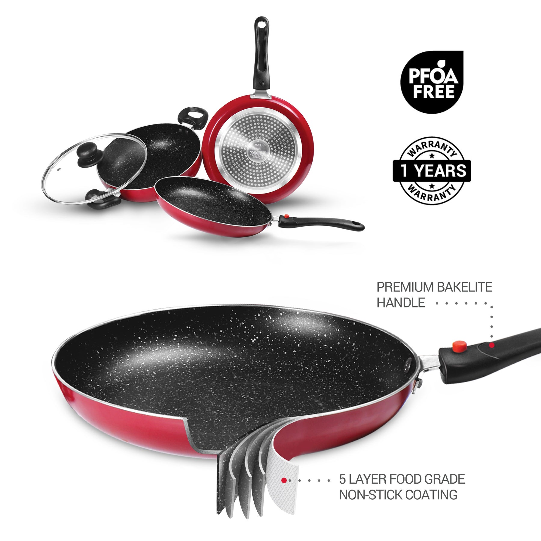 Buy Kitchen Jewel Plus Cookware Set Online at Best Price | Milton ProCook