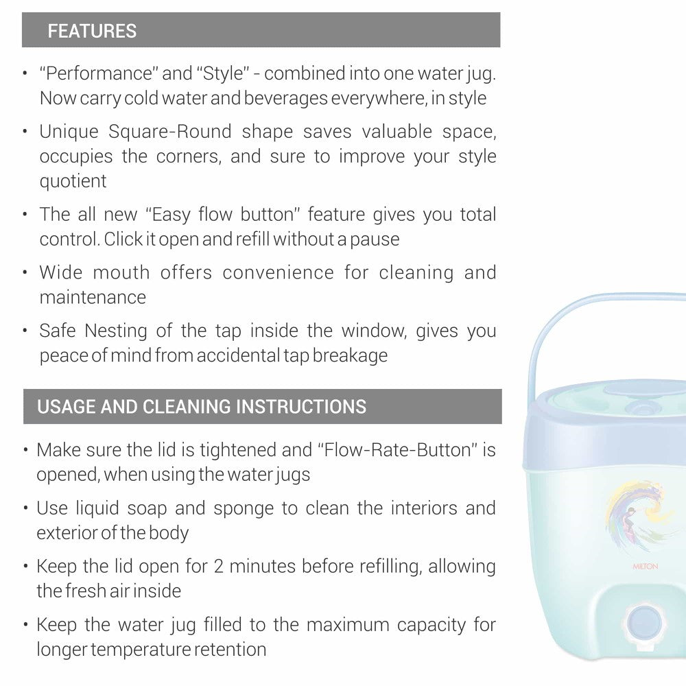 Buy Kool Seal Insulated Water Jug 7L, 12L, 15L Online - Milton