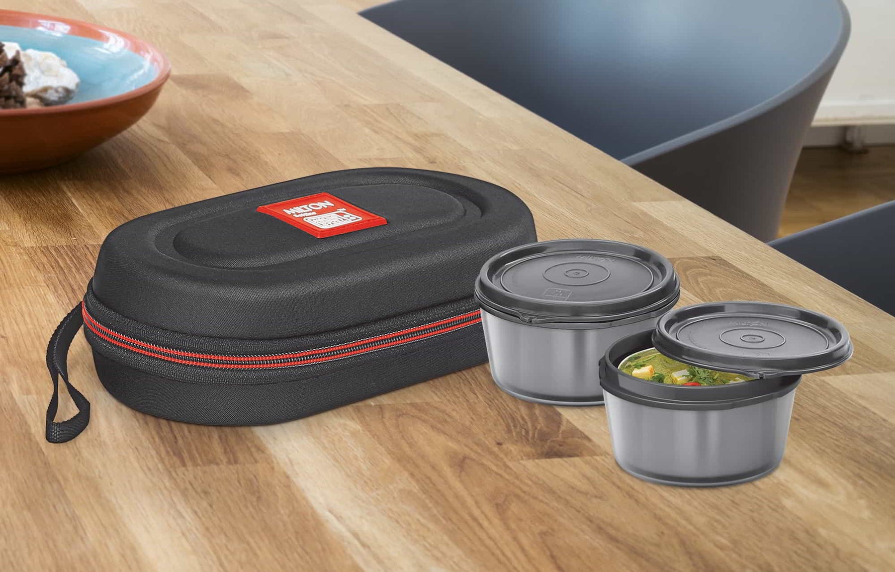 Buy Nutri Lunch, 2 Containers Tiffin box Online - Milton