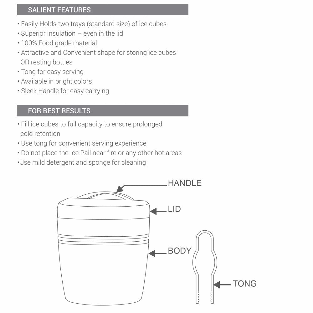 Buy Polar Ice Storage Pail, Online in India - Milton
