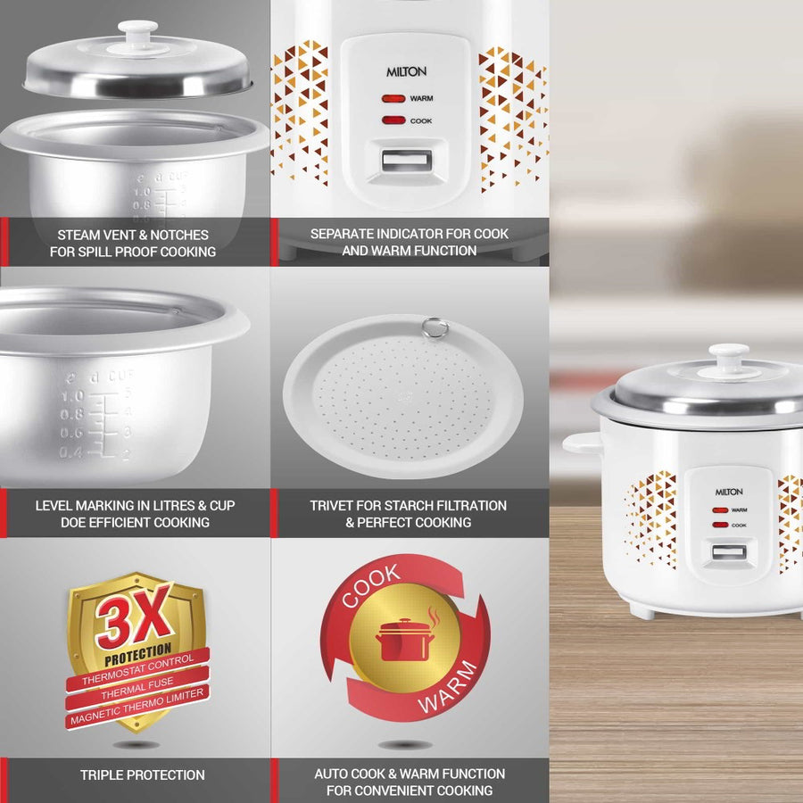 Buy Excel Electric Rice Cooker Online at Best Price | Milton