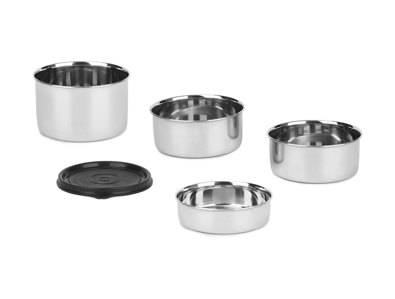 Buy Tasty Lunch, Steel Softline Tiffin Box Online - Milton