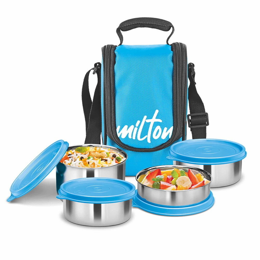 Buy Tasty Lunch, Steel Softline Tiffin Box Online - Milton