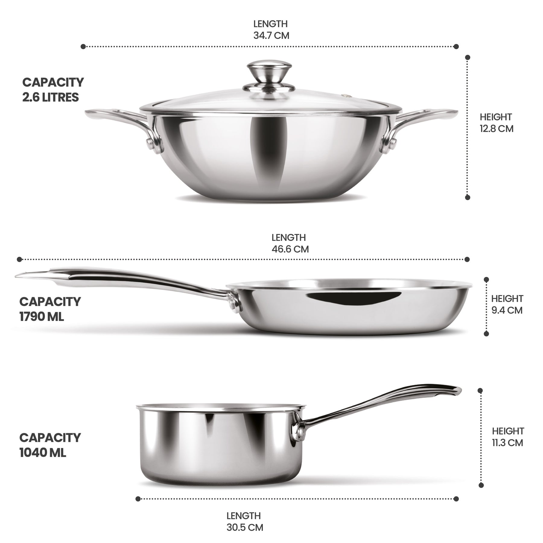 Triply 4 Pcs Set (Milton Procook)