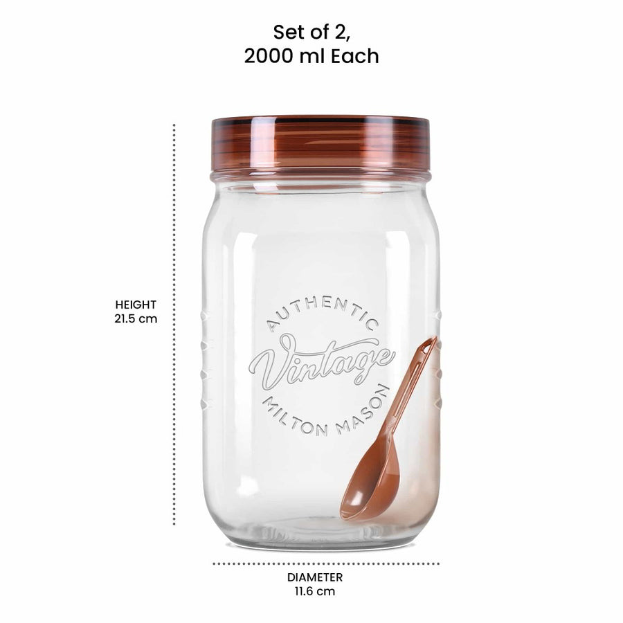 Buy Vintage Pet Jars 1L, 1.5L, 2L, 3L Online - Milton