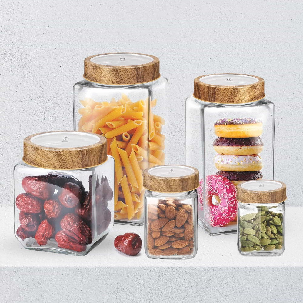 Buy Treo Woody Cube Jar Online at Best Price | Milton