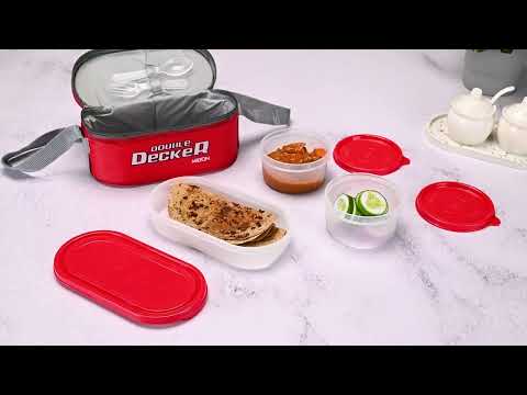 Buy Double Decker Lunch Box, 3 Containers Online - Milton